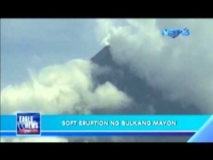 Lava flow in Mayon Volcano - Eagle News