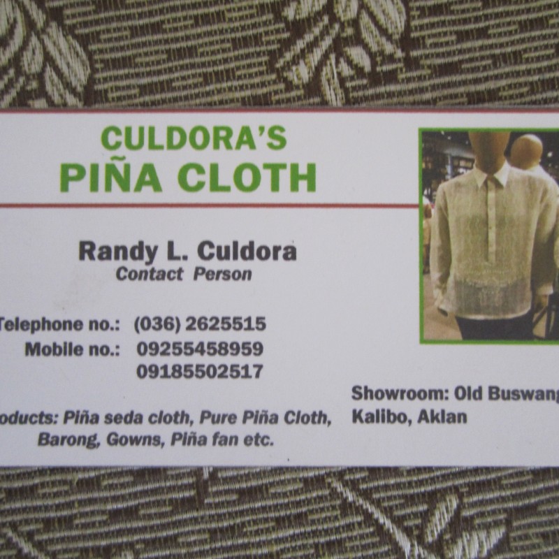 Aklan, Piña Fiber Capital of the Philippines