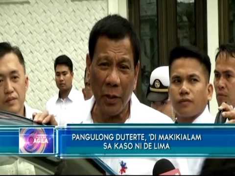 President Duterte: De Lima can always pray - Eagle News