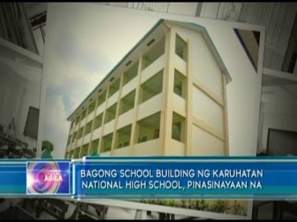 Bagong school building ng Karuhatan National High School, pinasinayaan ...