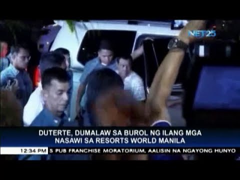 President Duterte attends wake of victims of Resort World incident ...