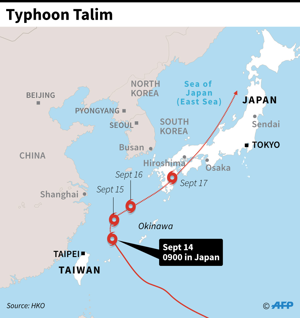 Typhoon Talim in Japan - Eagle News