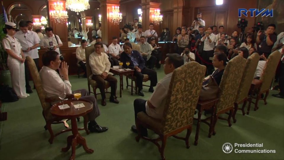 President Duterte meets with the family of hazing victim Horacio ...