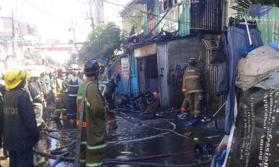 Sunog sumiklab sa Tondo, Manila; limang bahay nadamay