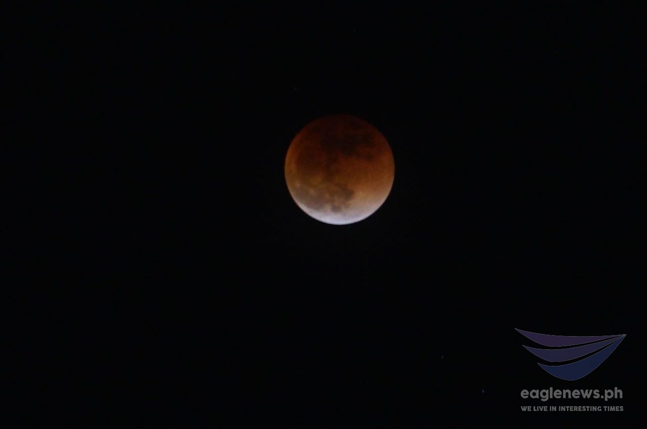 The super blue blood moon as seen in Japan