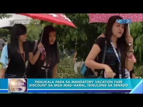 Panukala para sa mandatory vacation fare discount sa mga mag-aaral ...