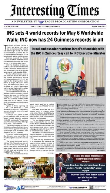 Interesting Times (Special issue 2018)