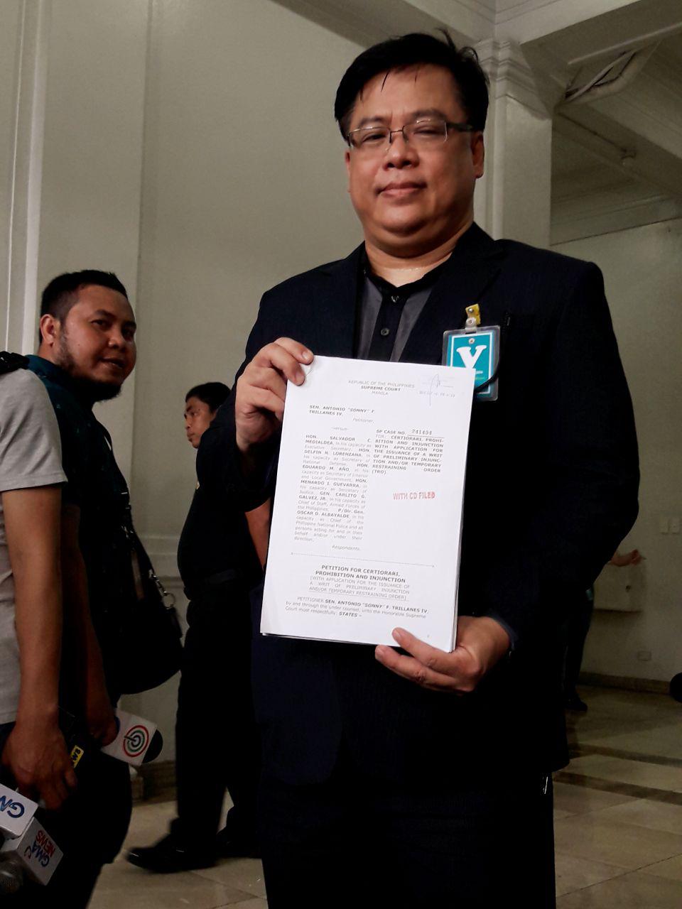 UPDATED: Trillanes asks SC to nullify Presidential Proclamation No. 572 ... UPDATED: Trillanes asks SC to nullify Presidential Proclamation No. 572 ...
