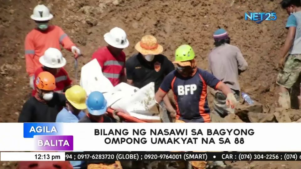Bilang ng nasawi sa pananalasa ng bagyong Ompong, pumalo na sa 88 - Eagle News