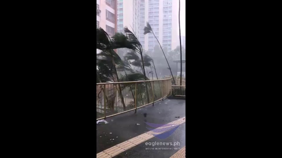 Hong Kong raises highest hurricane signal at no. 10 as typhoon Mangkhut ...