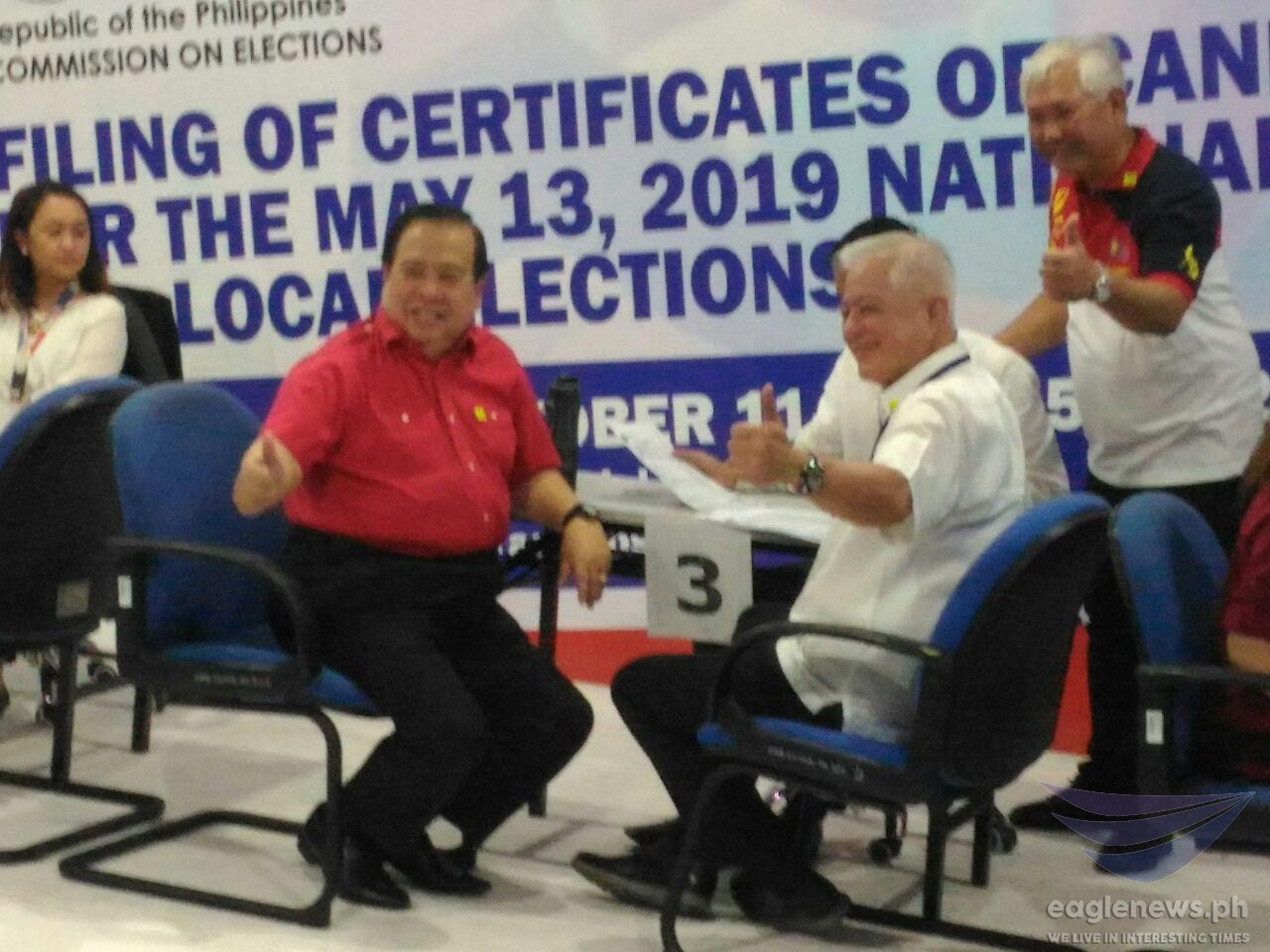 Noted gov't personalities beat deadline for COC filing for 2019 senate race