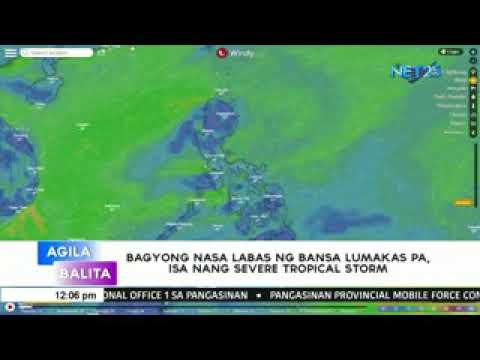Bagyong nasa labas ng bansa lumakas pa, isa nang severe tropical storm