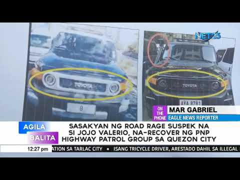 Sasakyan ng road rage suspek na si Jojo Valerio, narecover ng PNP-HPG ...