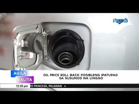 Oil price rollback posibleng ipatupad sa susunod na linggo