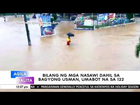 Bilang ng mga nasawi dahil sa Bagyong Usman umabot na sa 122