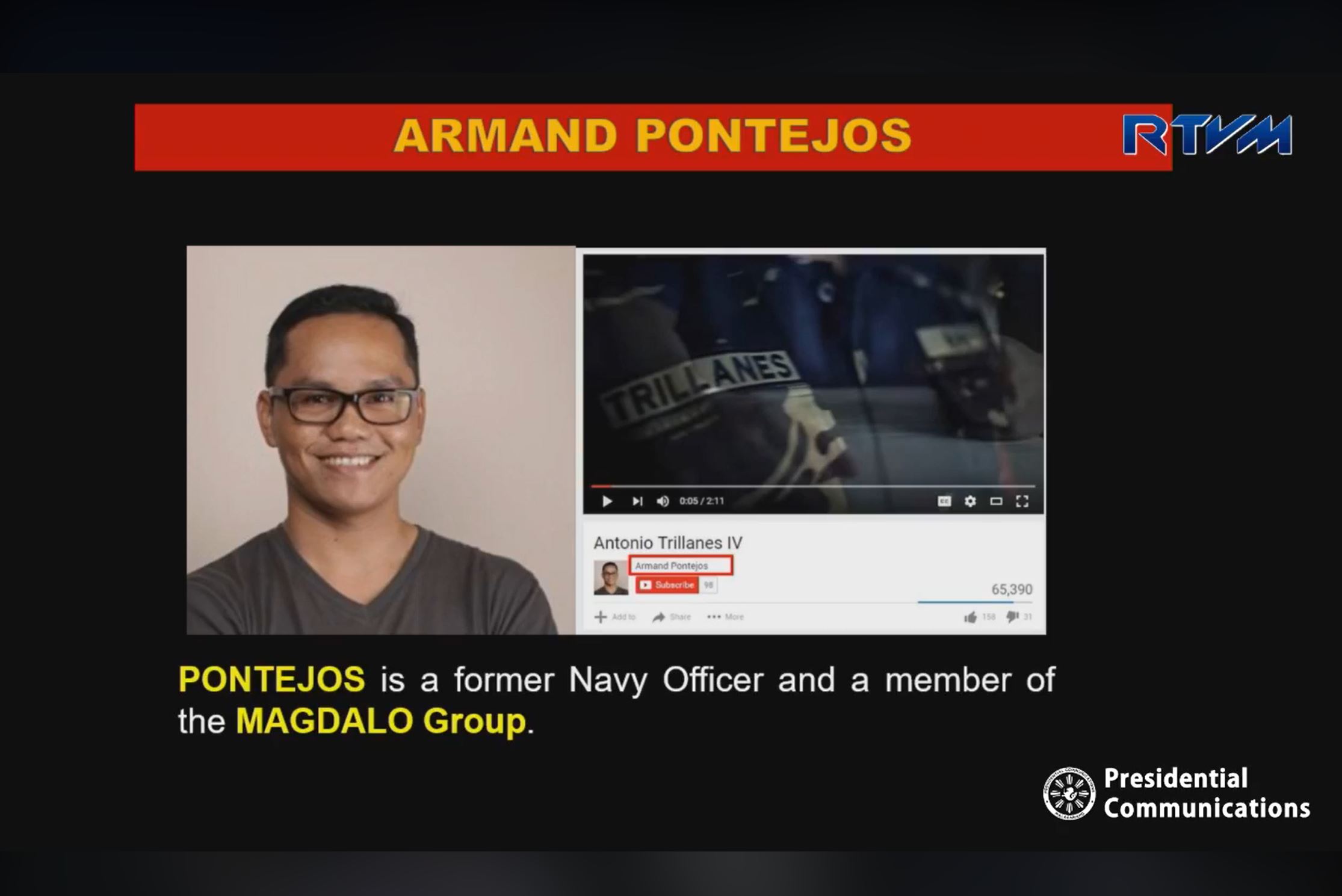 Armand Pontejos Magdalo - Eagle News
