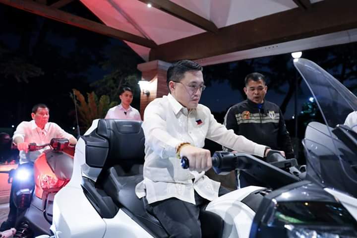 In photos: Duterte rides motorcycle in PSG compound