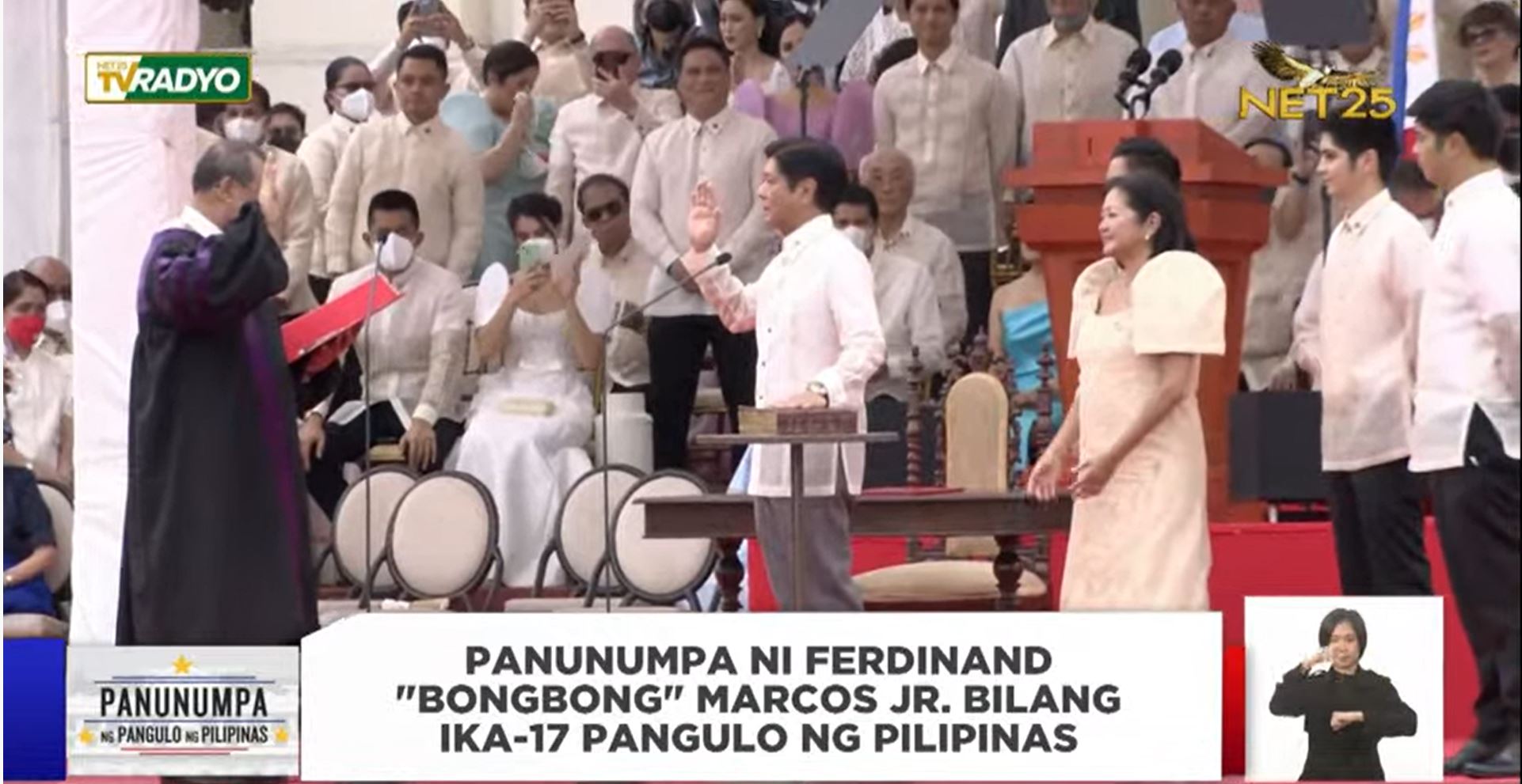 In photos: Ferdinand Marcos Jr., takes his oath as the 17th President ...