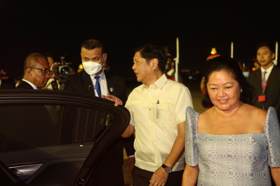 President Marcos Jr. Arrives in Cambodia for the ASEAN summit