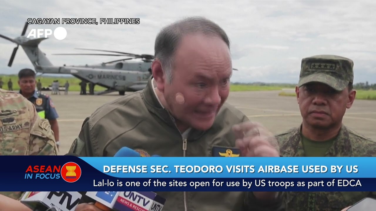 Philippines defense secretary Teodoro visits airbase used by US