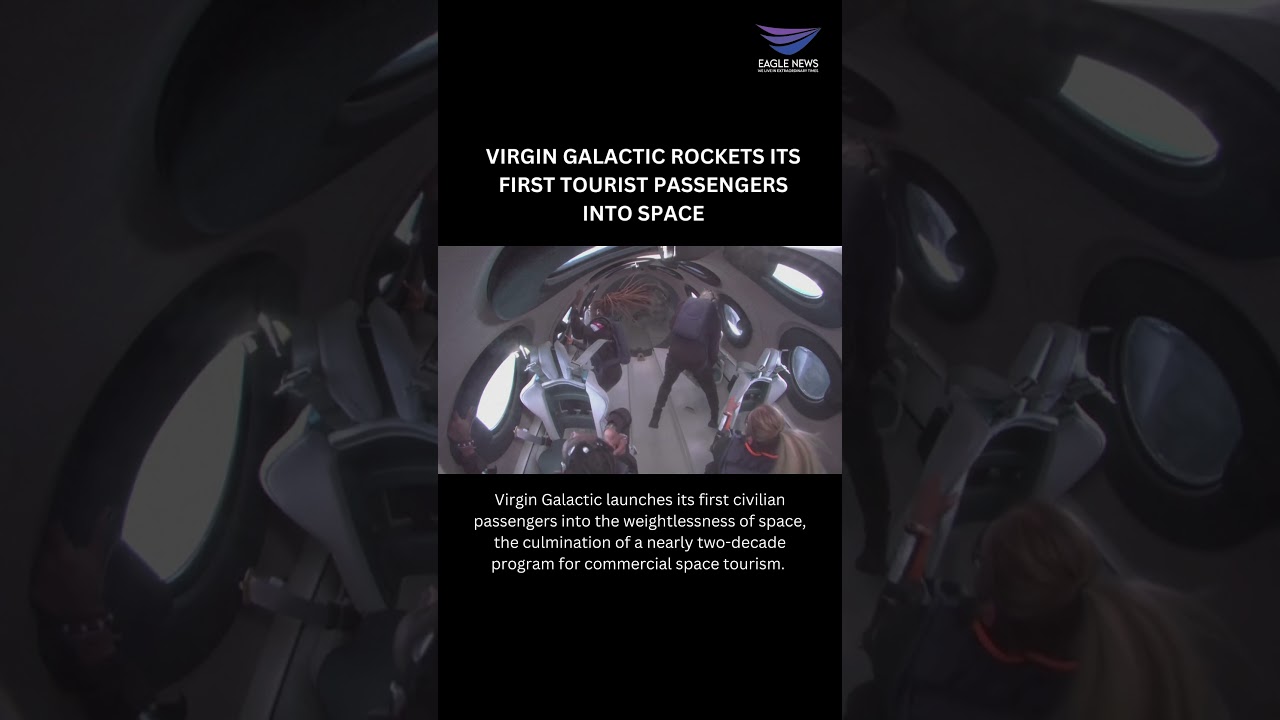 Virgin Galactic rockets its first tourist passengers into space - Eagle ...