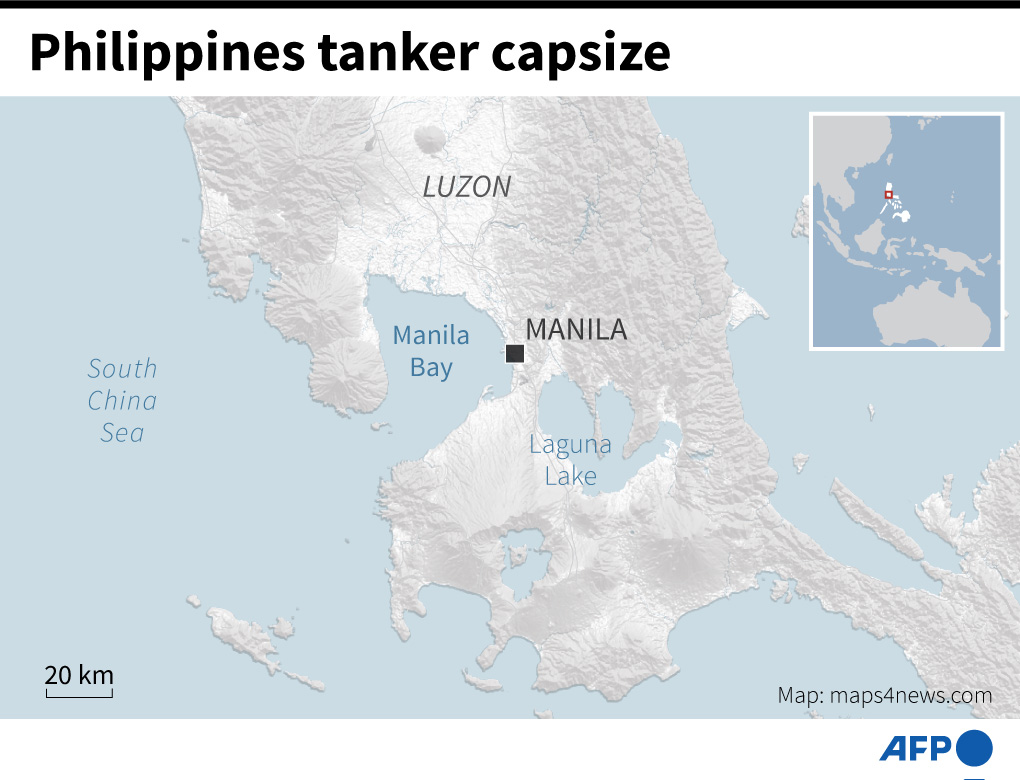 Philippines says tanker carrying 1.4 million litres of oil capsizes in ...